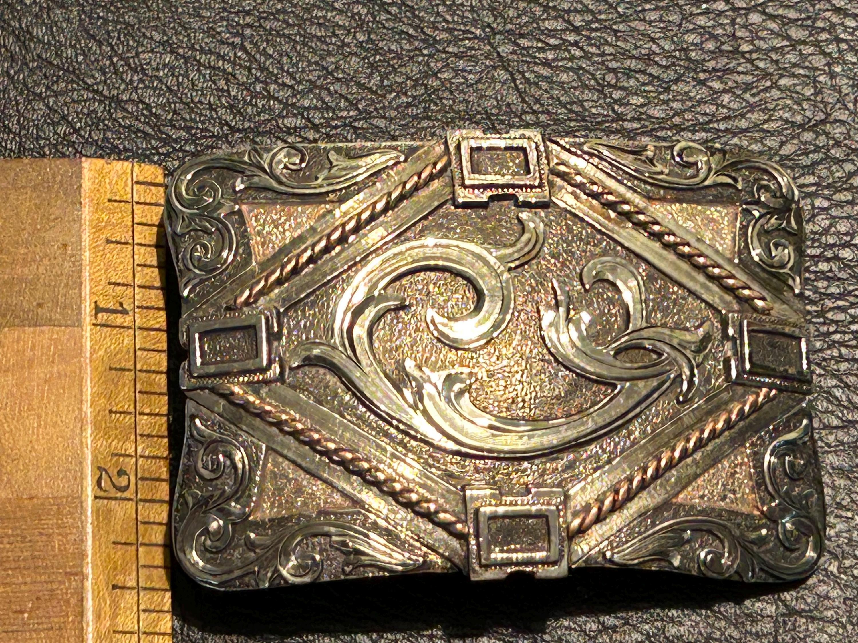 Designer Belt Buckle by Augus Buckles, Preowned,light Wear, Brass and ...