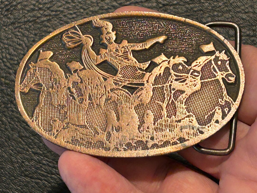 1977 Chariot Races, Roman Empire Belt Buckle, by Matusik & Sons ...