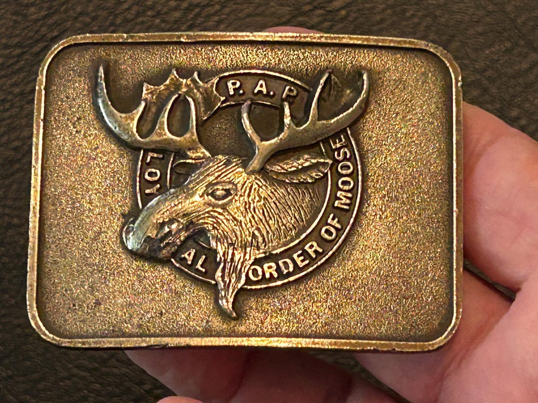Loyal Order of Moose Belt Buckle, 1970s, - Etsy