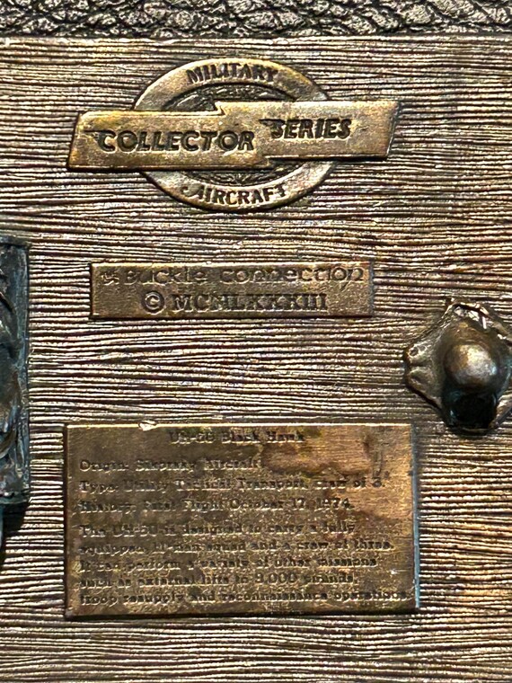 1983 UH-60 Black Hawk Belt Buckle, by the Buckle Conn… - Gem