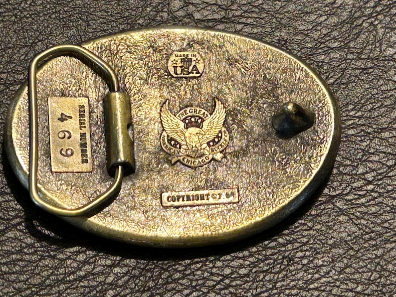 Texas Armadillo Belt Buckle, 1980 Great American Buckles, Chicago, USA ...