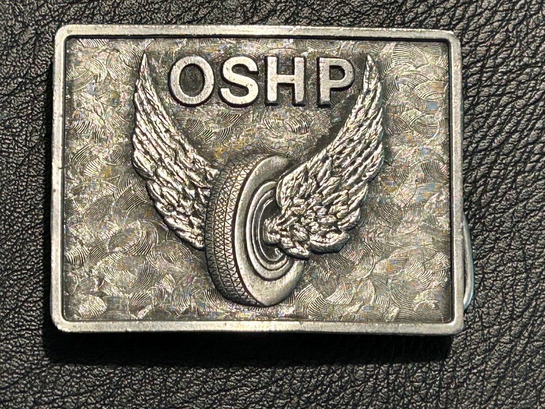 Ohio State Highway Patrol (OSHP) Belt Buckle, 1976, Bergamot, Very Nice ...