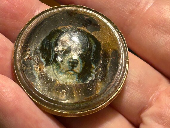 Antique Dog picture for Horse Bridle Bit, Brass Roset… - Gem