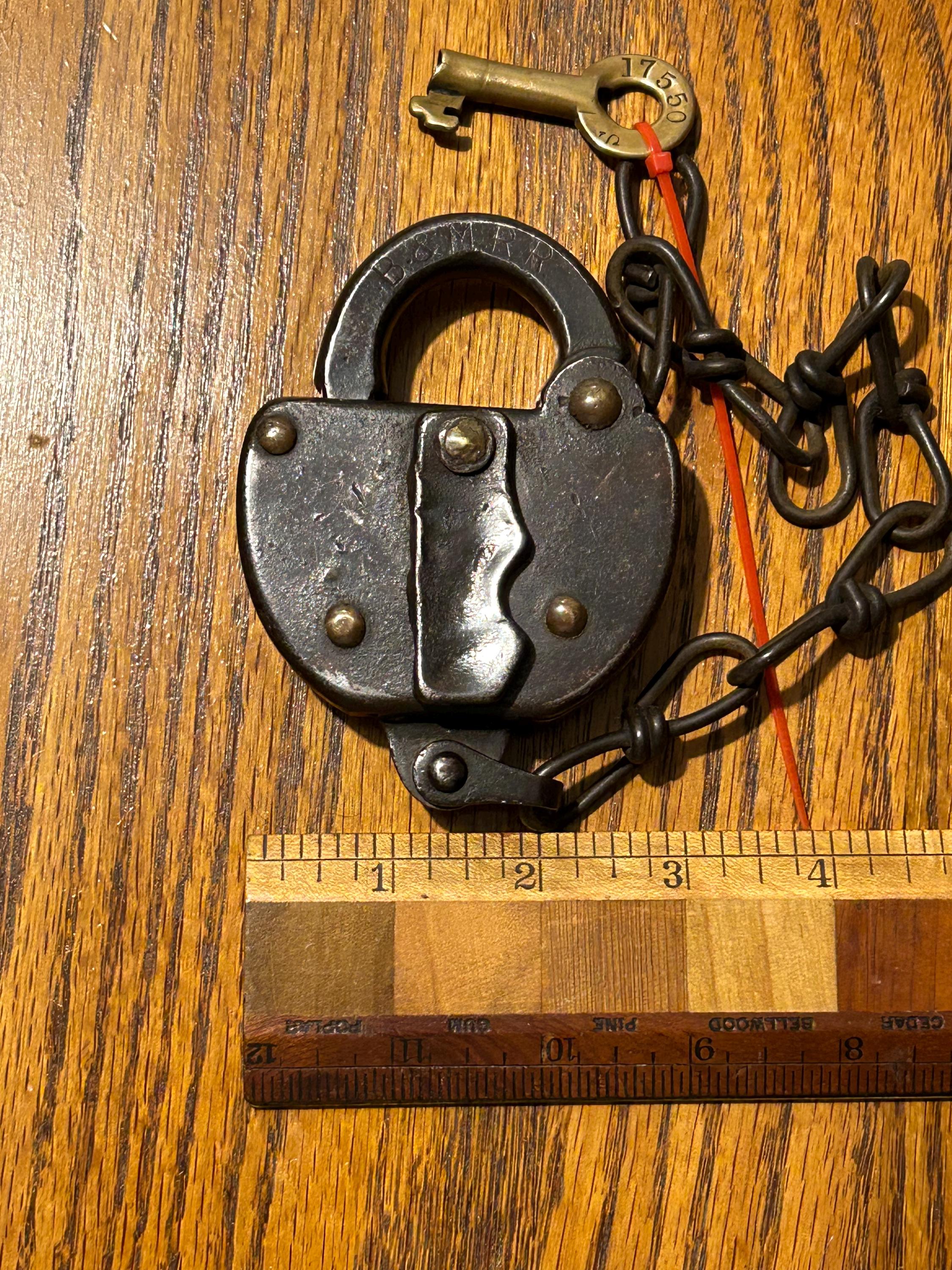 Vintage B & M Railroad Lock, Works - Etsy