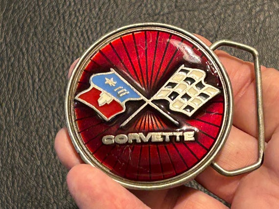 1976 Corvette Correct Front Emblem Choisonne Glass Be… - Gem