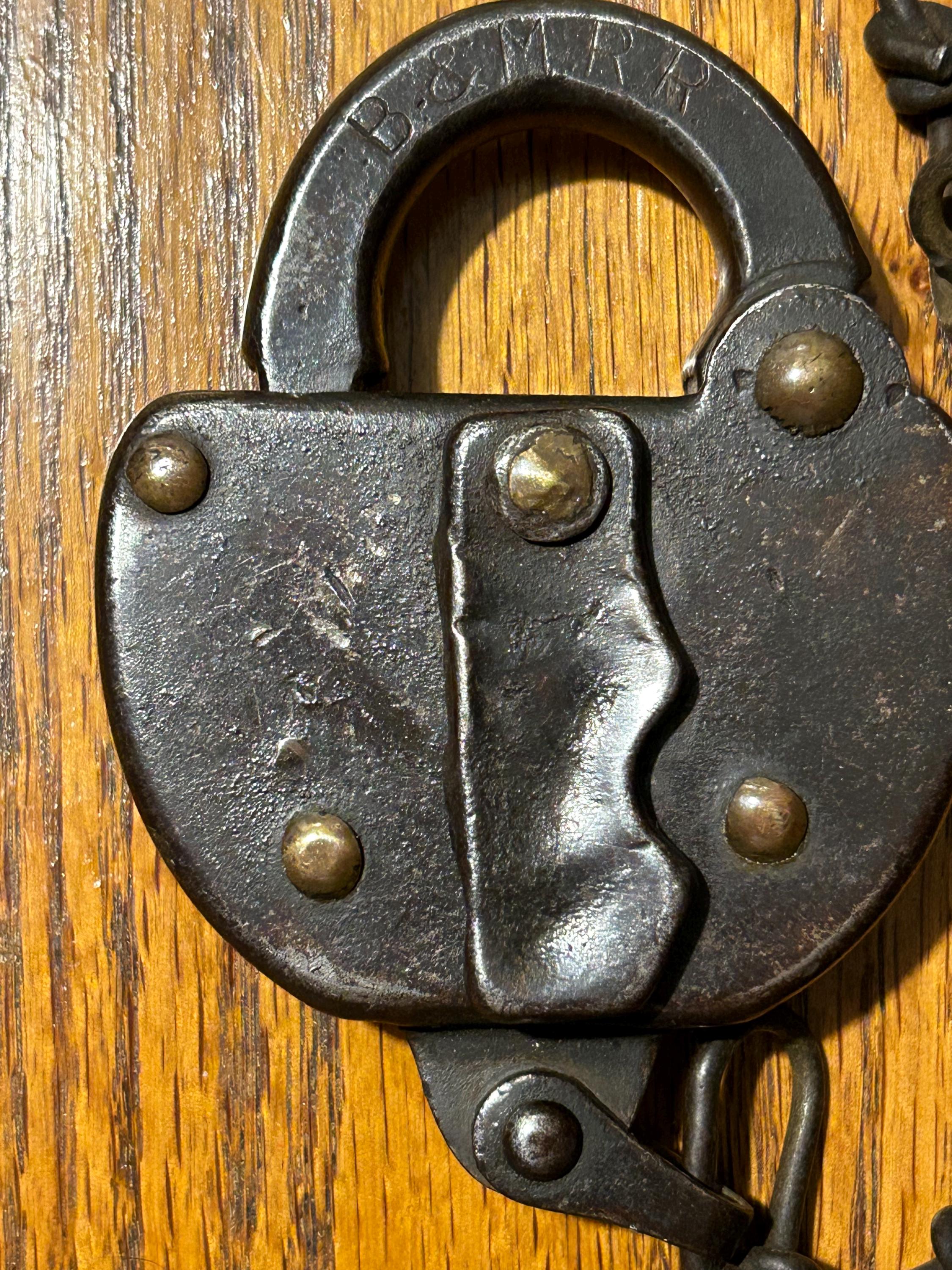Vintage B & M Railroad Lock, Works - Etsy