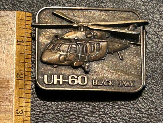 1983 UH-60 Black Hawk Belt Buckle, by the Buckle Conn… - Gem