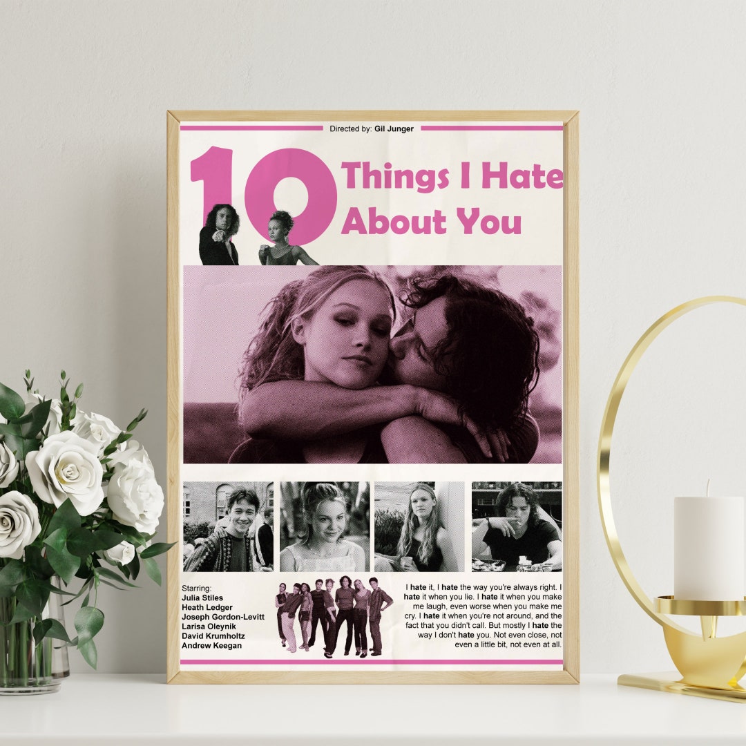 Movie Poster 10 Things I Hate About You Digital Download Kat Stratford ...