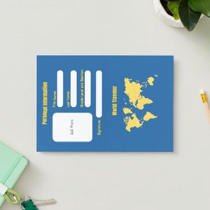 Editable and Printable Digital Reading Passport Template - Etsy