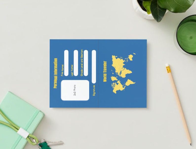 Editable and Printable Digital Reading Passport Template - Etsy