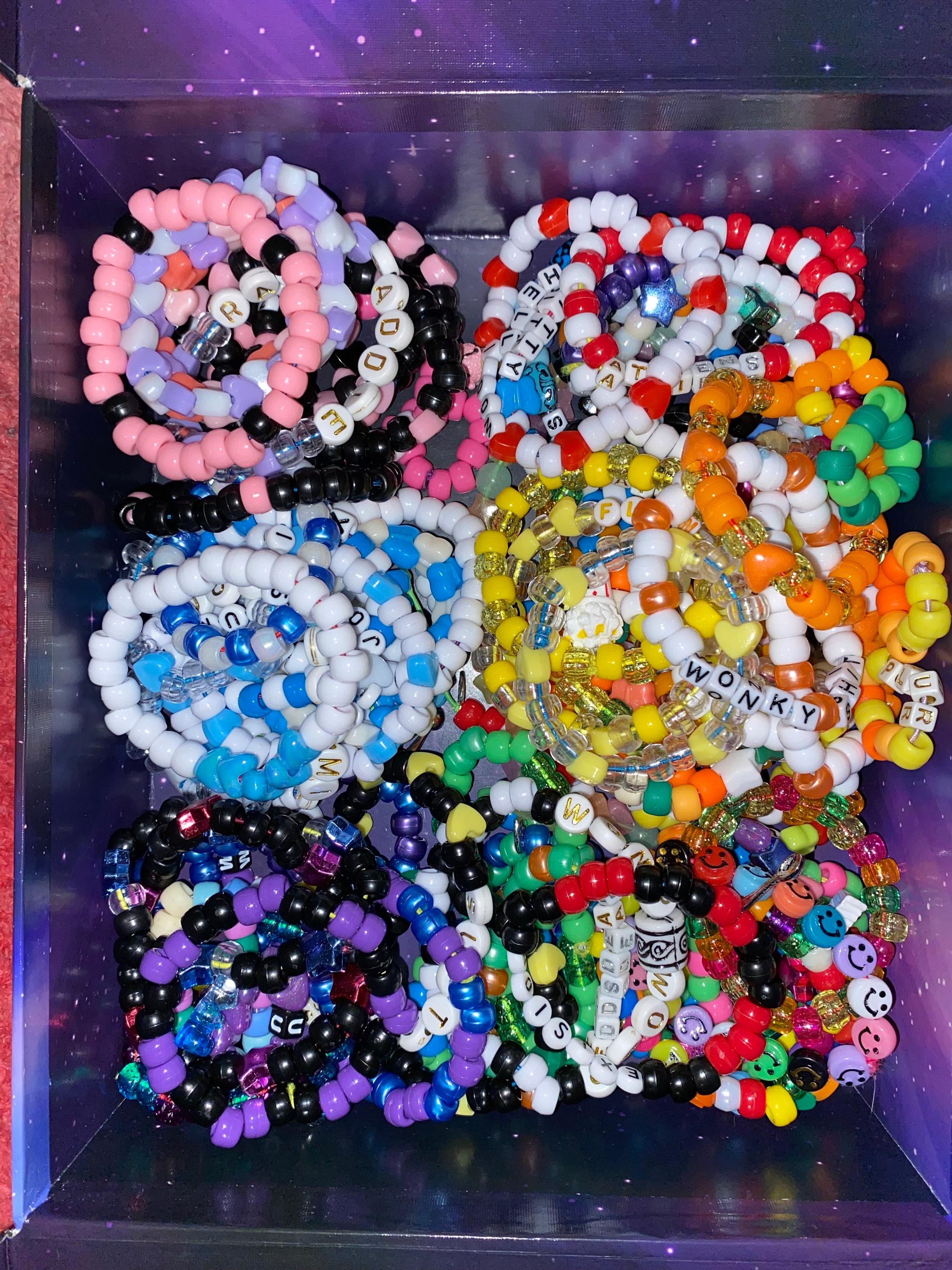 30 Custom Kandi Bracelets Rave Accessories PLUR EDM RAVE Rave Bracelet ...
