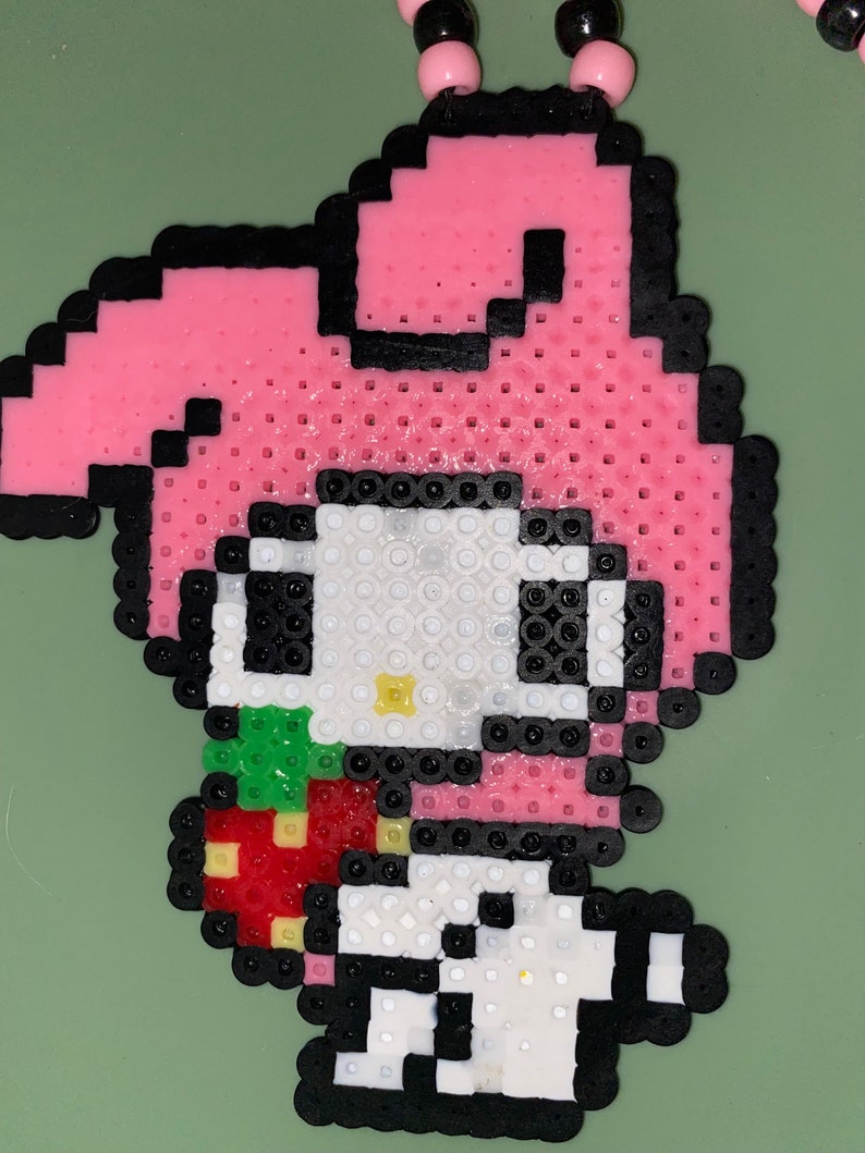 Sanrio Rave Kandi Perler Necklace Set of 3 Hello Kitty cinnamoroll My ...