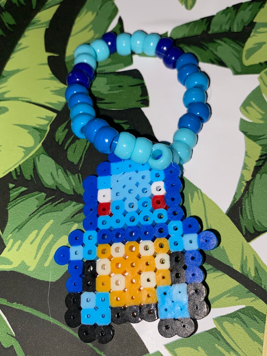 Squirtle Pokémon EDM Rave Perler Kandi Bracelet With Free Gift! FREE ...
