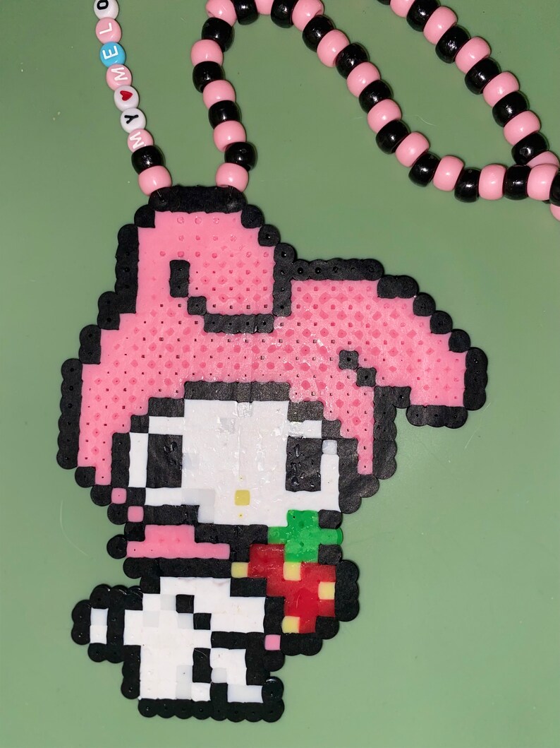 Sanrio Rave Kandi Perler Necklace Set of 3 Hello Kitty cinnamoroll My ...
