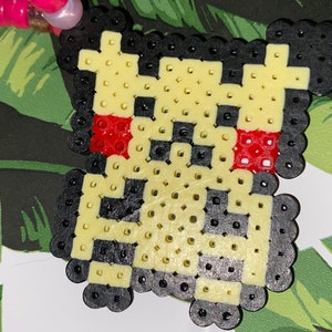 Pikachu Pokémon EDM Rave Perler Kandi Bracelet Glow in the Dark Yellow ...