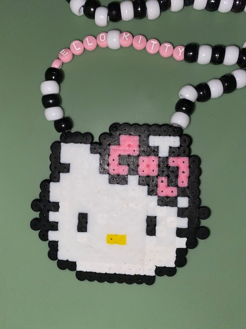 Sanrio Rave Kandi Perler Necklace Set of 3 Hello Kitty cinnamoroll My ...