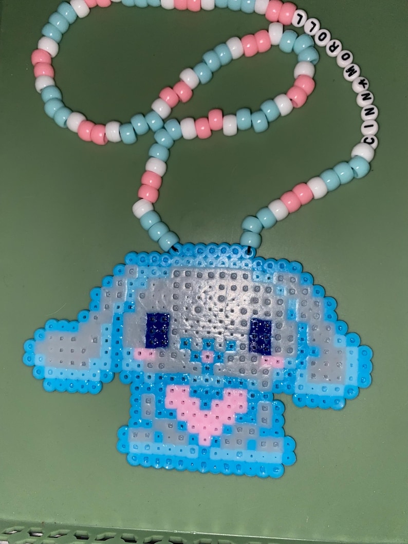 Cinnamoroll Rave Kandi Necklace Sanrio Perler Necklaces EDM Rave Candy ...