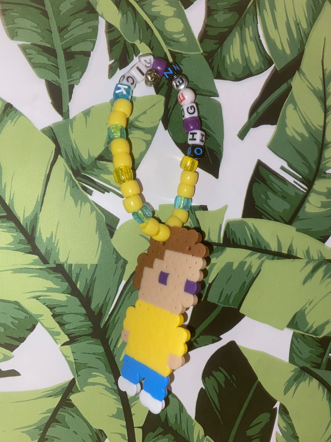 Rick and Morty, Morty Customizable Rave Perler Kandi Bracelet With Free ...