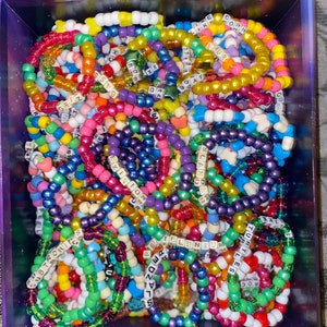 Rave Starter Kit 20 Pack of Rave Kandi, 1 Perler Necklace, 1 Perler ...