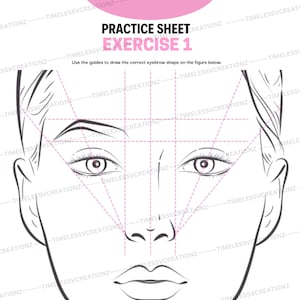 Brow Practice Sheet (digital & Printable) - Etsy
