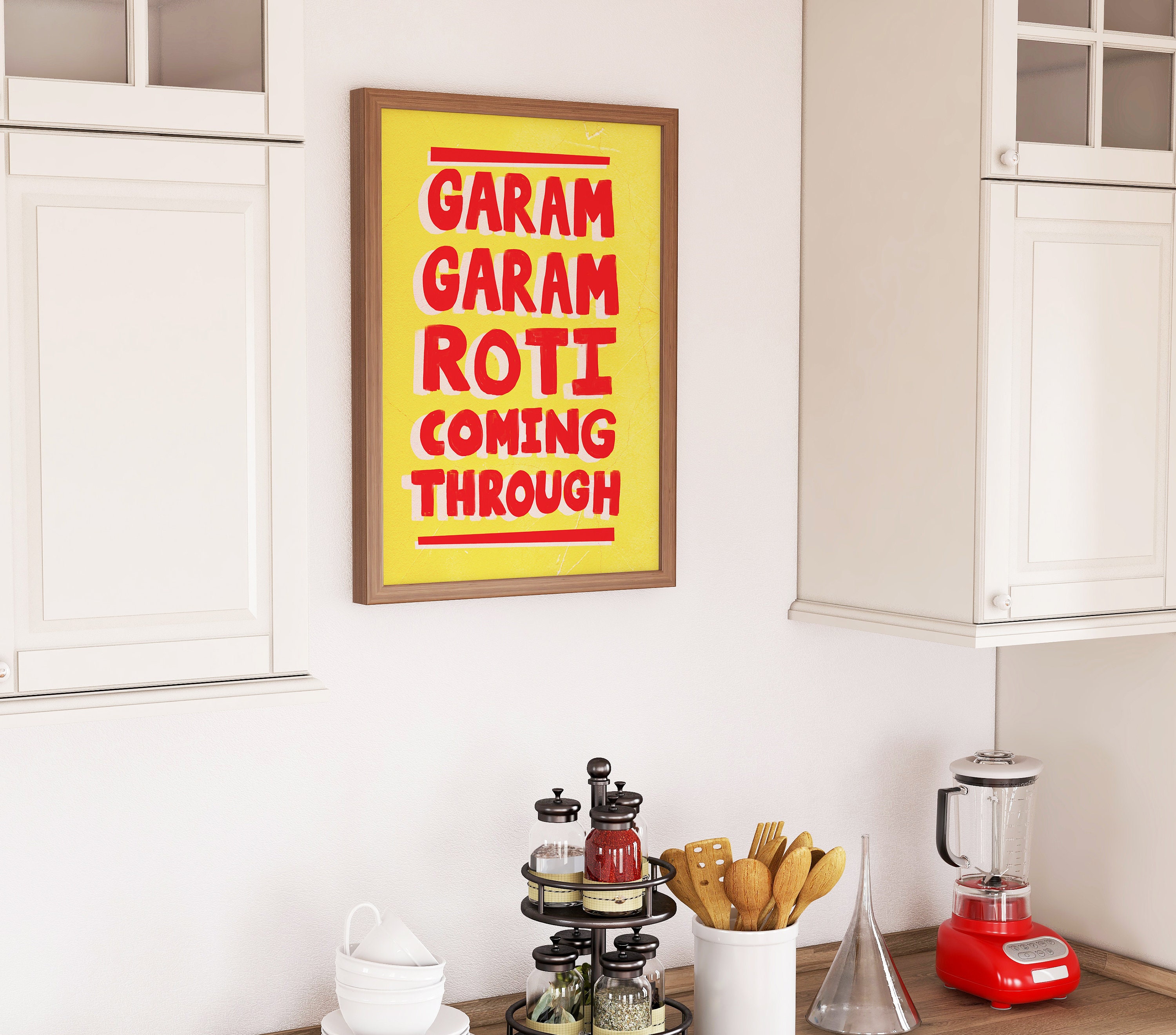 Funky Desi Art Kitchen Digital Poster Download Present for Desi Sister ...