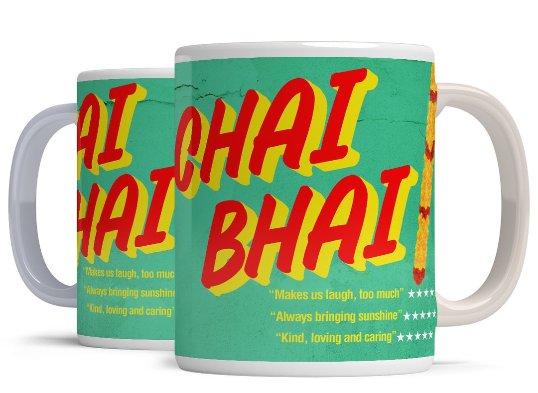 Chai Bhai Chup Kar Mug Funny Indian Saying, Desi Gift for Friend ...