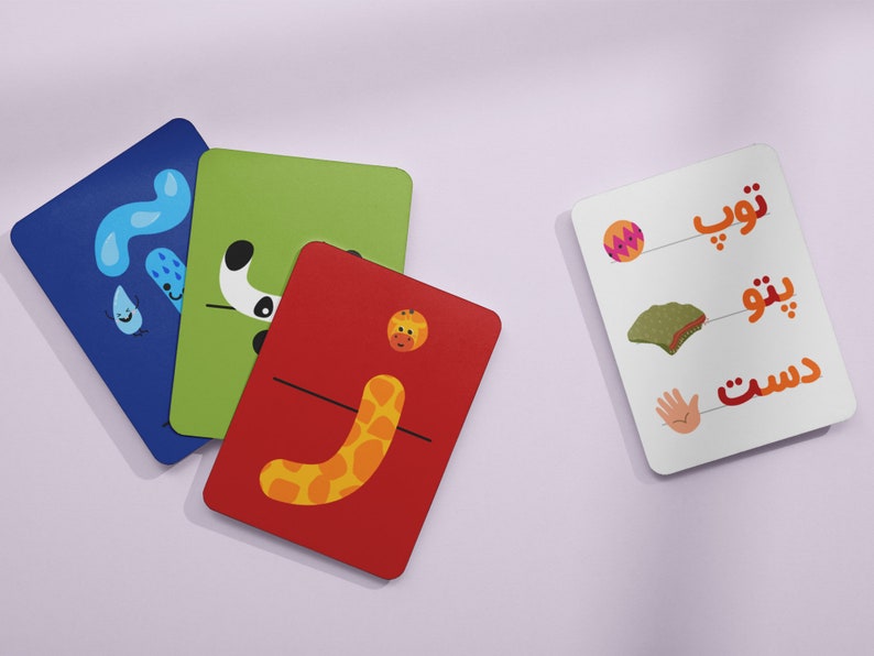 Persian Alphabet Flash Cards Farsi Alphabet Flash Cards Persian ...