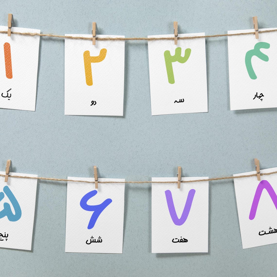 Farsi Numbers Flashcards | Learn Farsi Numbers for Kids | Persian ...