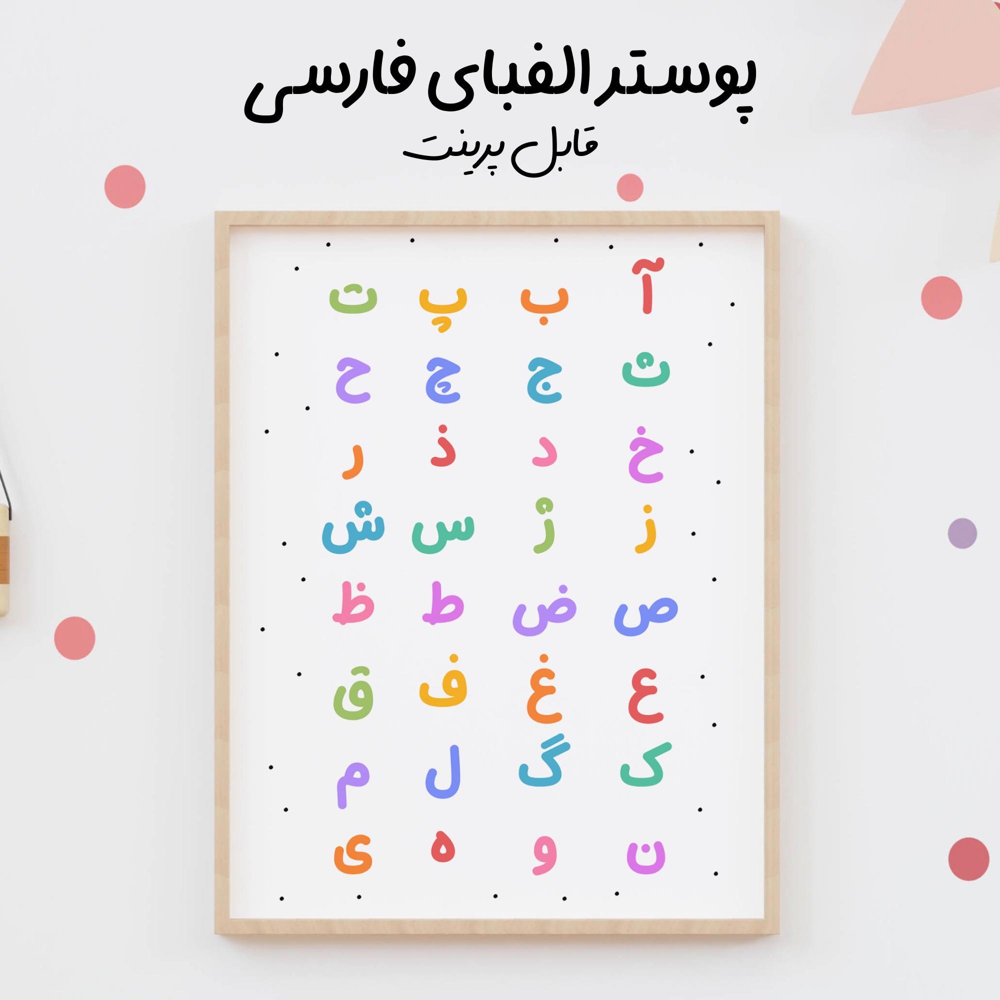 Persian Educational Poster for Alphabet | Persian Alphabet Poster ...