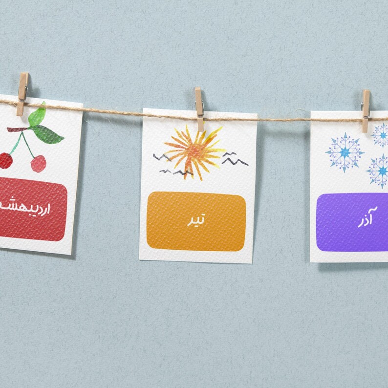 Farsi Months of the Year Flashcards | Learn Farsi Months of the Year ...
