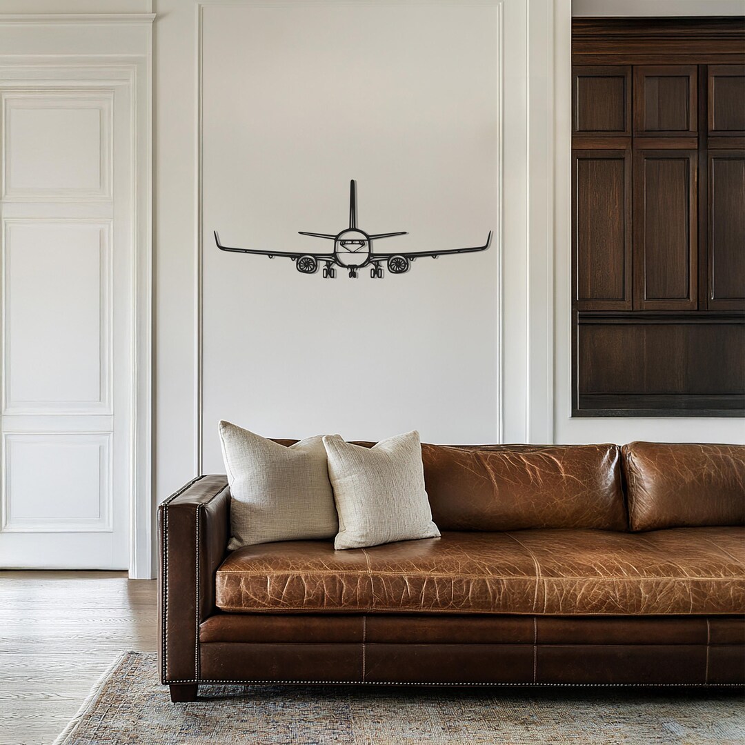 Airplane Metal Wall Art, Modern Aviation Decor, Large Metal Wall Decor ...