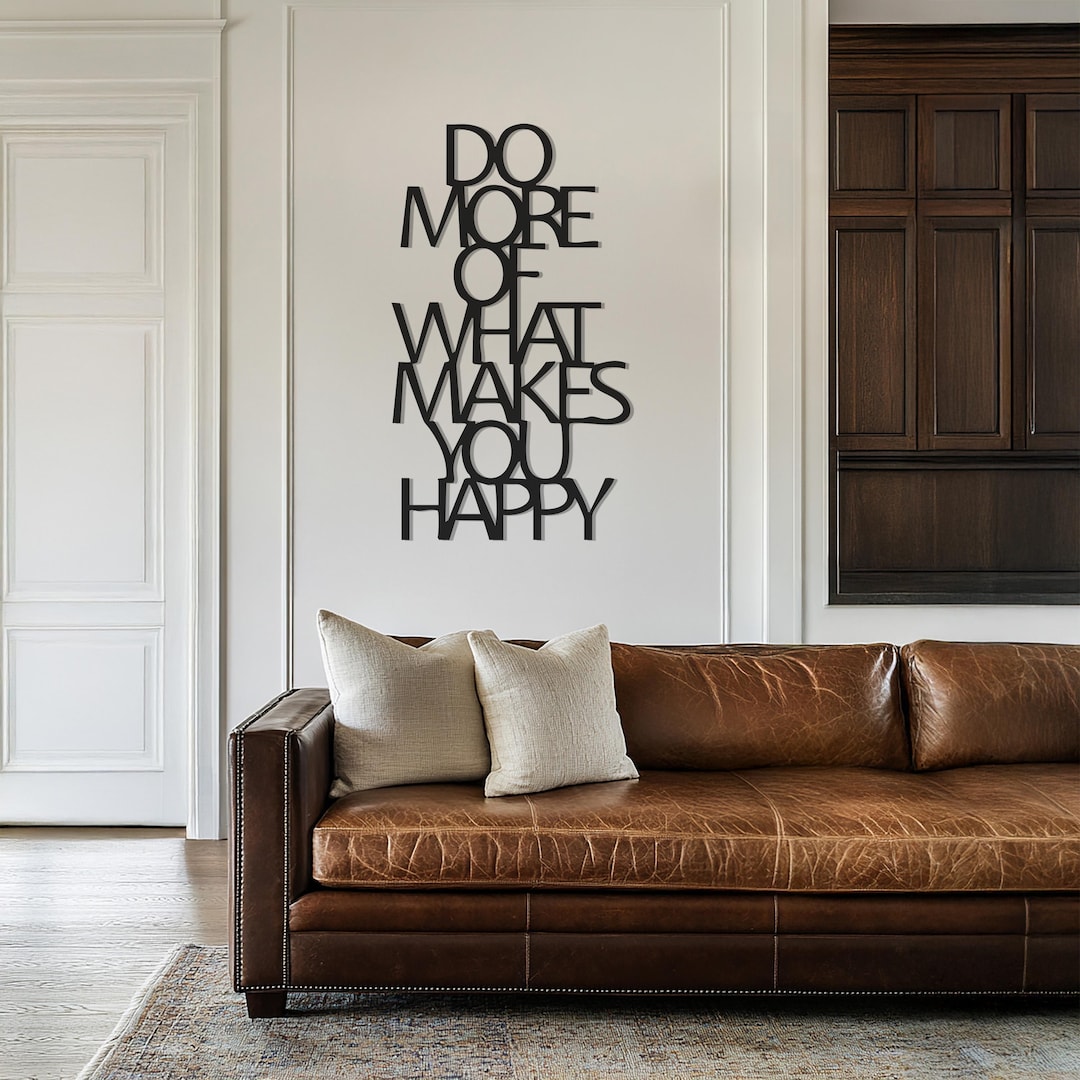 Motivational Metal Wall Art, Inspirational Quote Sign, Large Typography ...