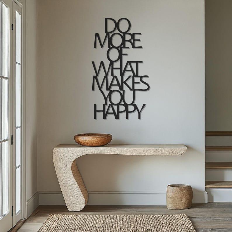 Motivational Metal Wall Art, Inspirational Quote Sign, Large Typography ...
