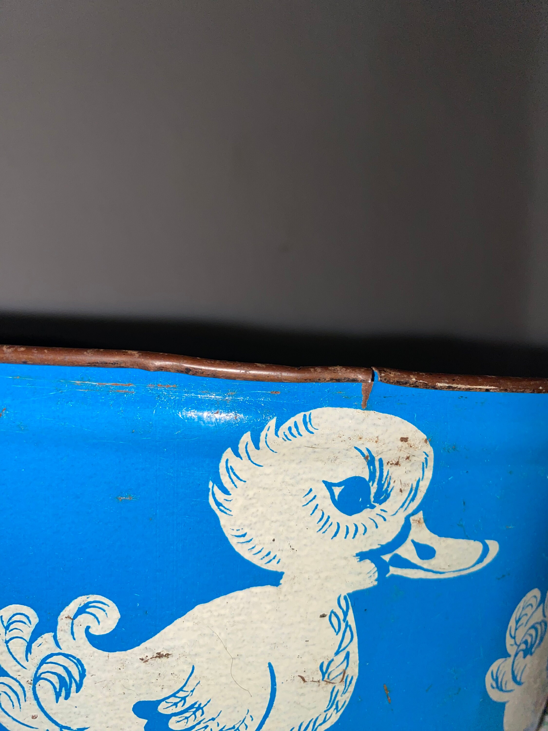 Vintage Tin Basin, Old Children's Toy Bath, Soviet Doll Bath, Made in ...