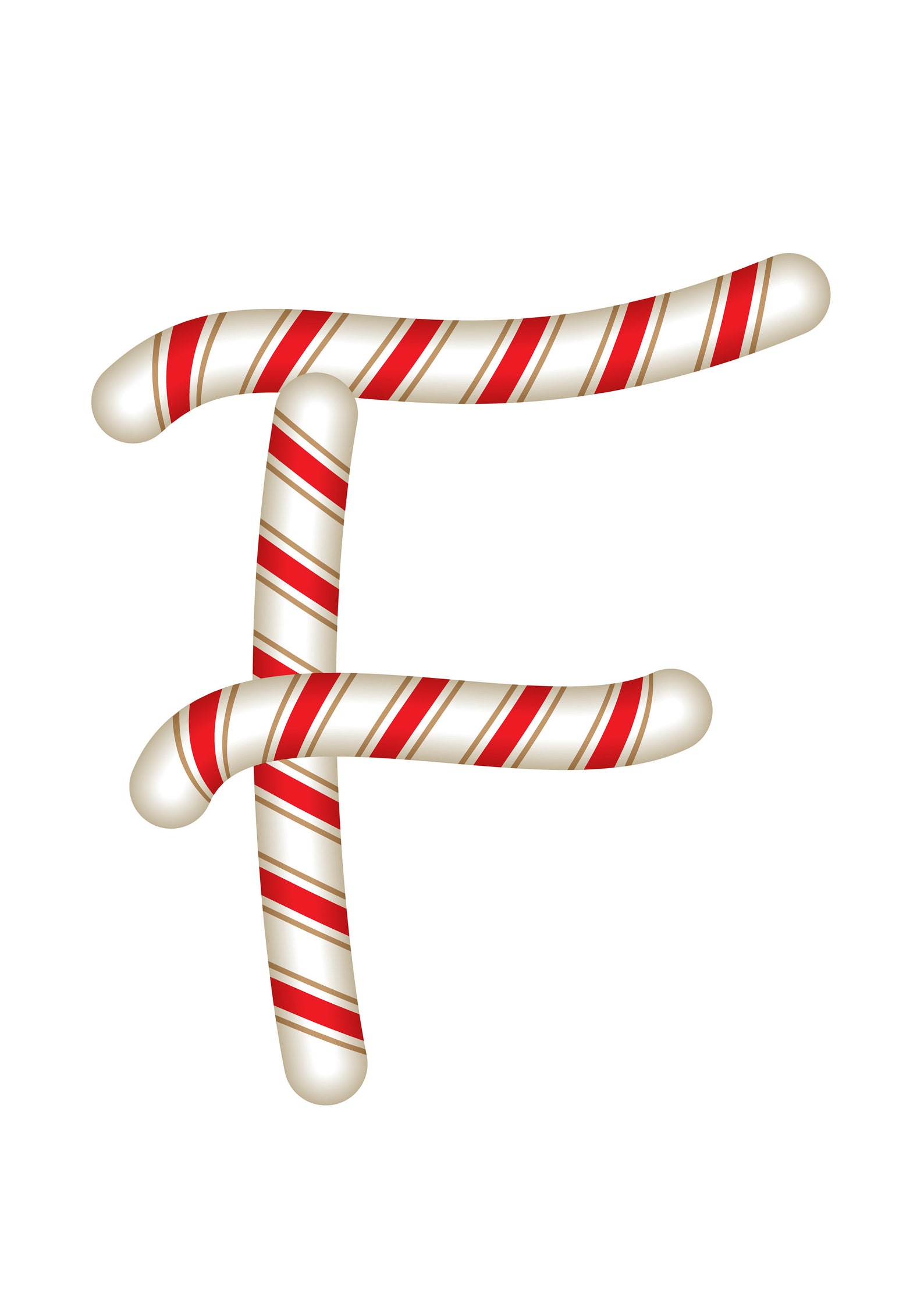Candy Cane Alphabet SVG Bundle 83 Festive Letters for Holiday Crafting ...