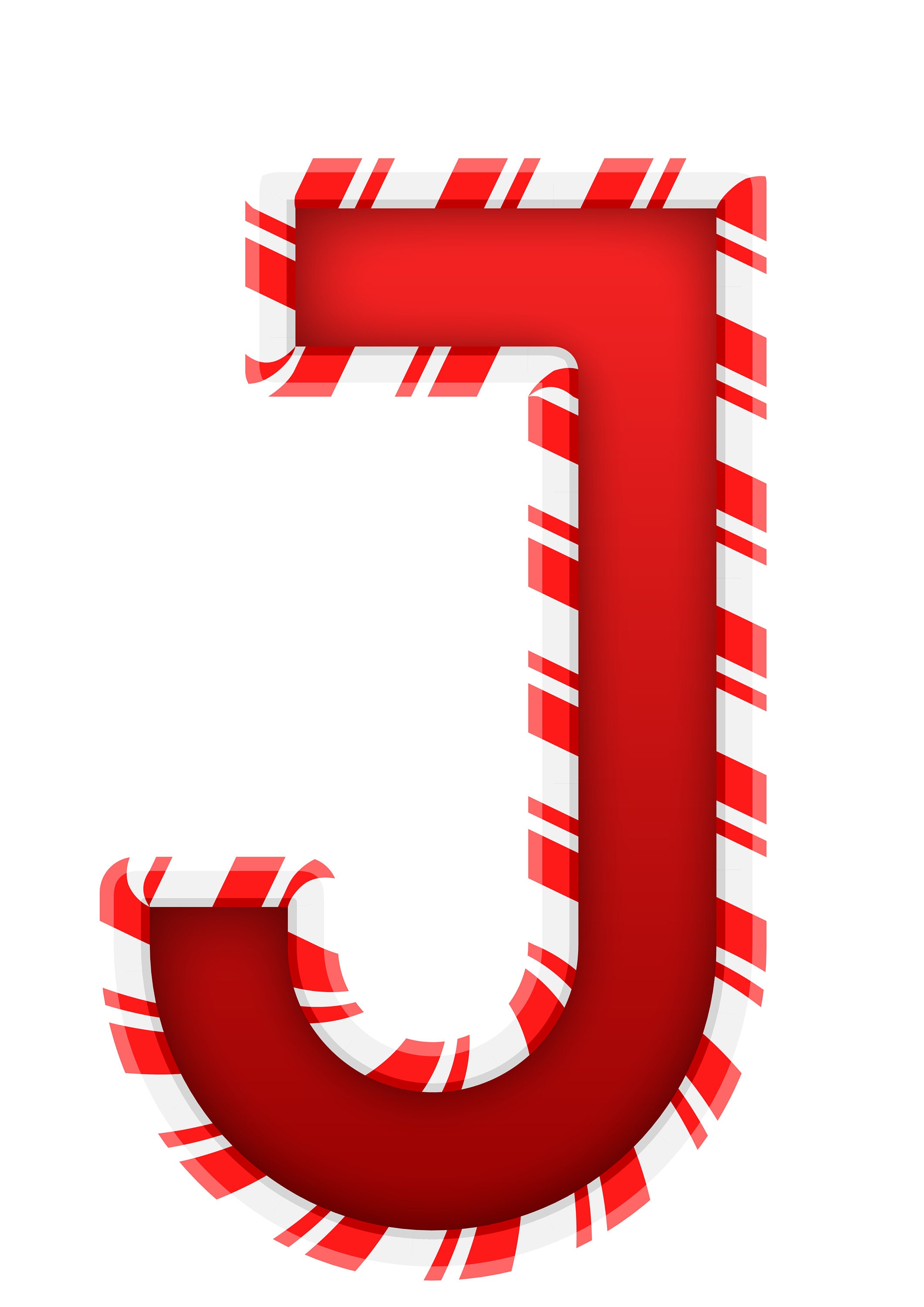 Candy Cane Alphabet SVG Bundle 83 Festive Letters for Holiday Crafting ...