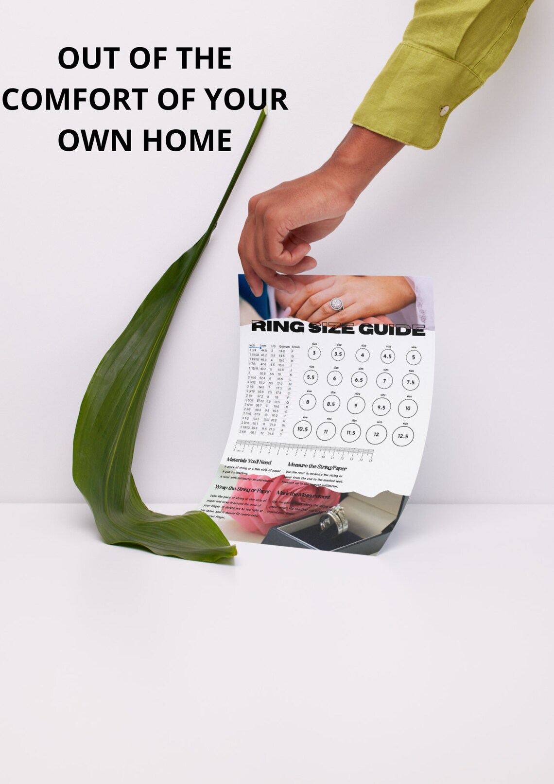 Ring Size Chart Printable Ring Sizer, Ring Size Guide, Printable Ring ...