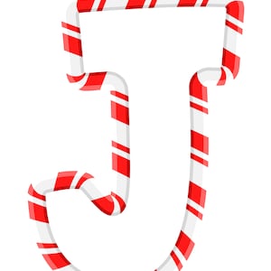Candy Cane Alphabet SVG Bundle 83 Festive Letters for Holiday Crafting ...