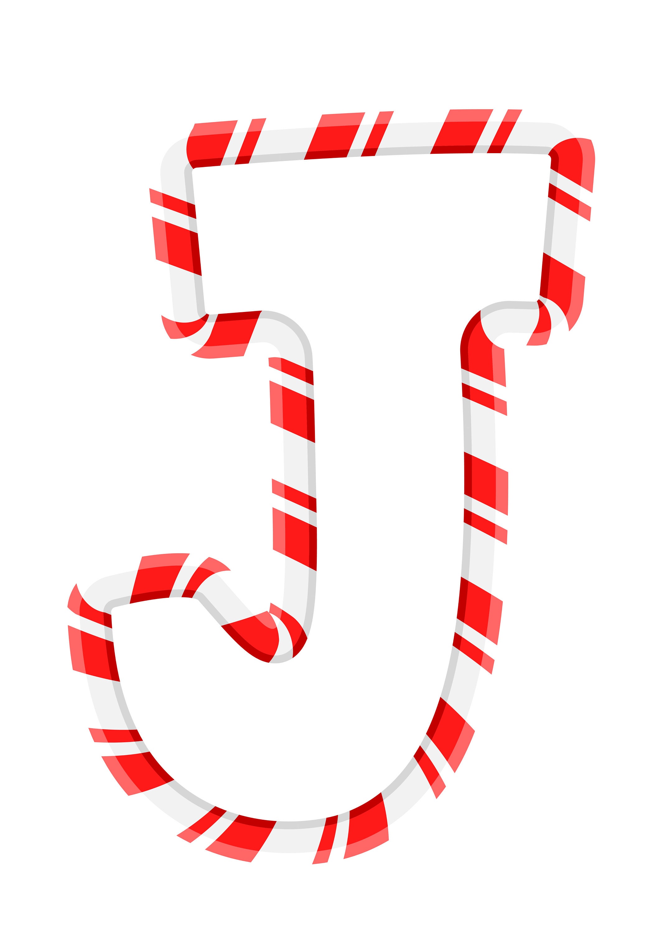 Candy Cane Alphabet SVG Bundle 83 Festive Letters for Holiday Crafting ...
