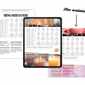 Ring Size Chart Printable Ring Sizer, Ring Size Guide, Printable Ring ...