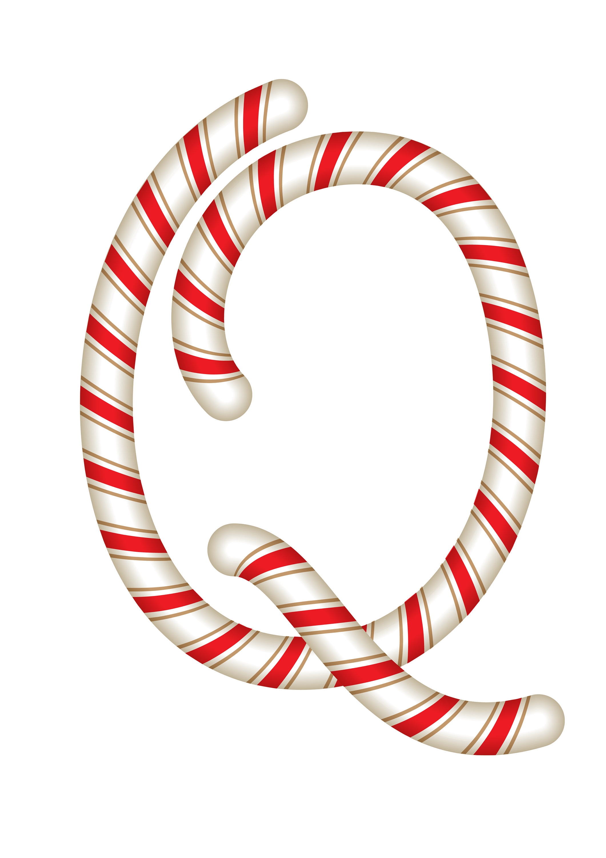 Candy Cane Alphabet SVG Bundle 83 Festive Letters for Holiday Crafting ...
