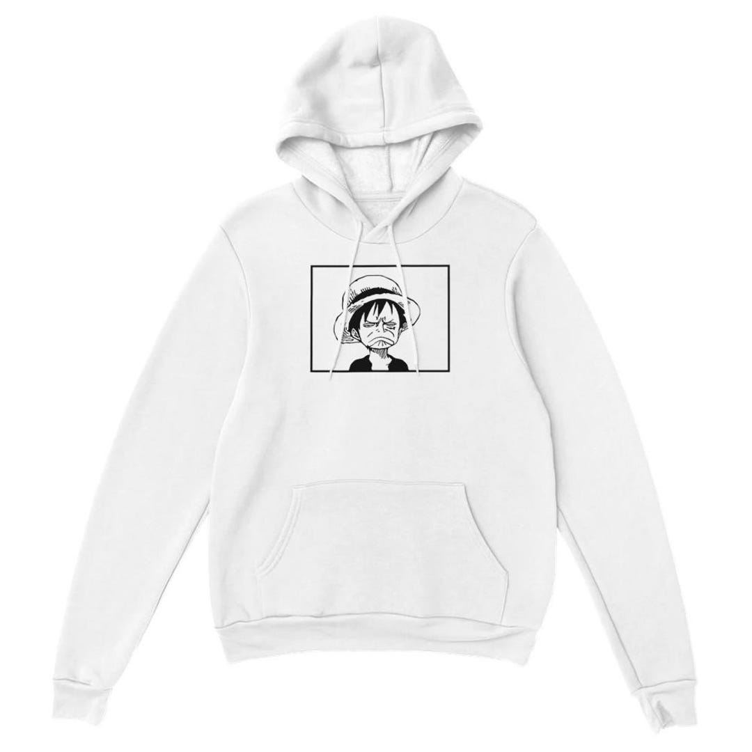 Luffy Funny Face Hoodie Upset Luffy Sour Face Manga Panel Sweater - Etsy