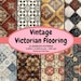 Vintage Victorian Flooring Digital Pattern Seamless Paper Antique ...