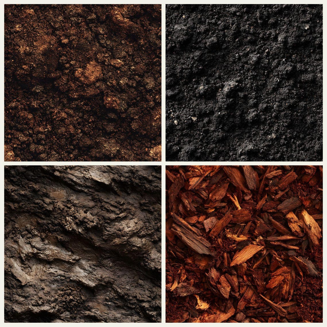 Realistic Dirt Mud Mulch Digital Pattern Seamless Paper Dirt Scrapbook ...