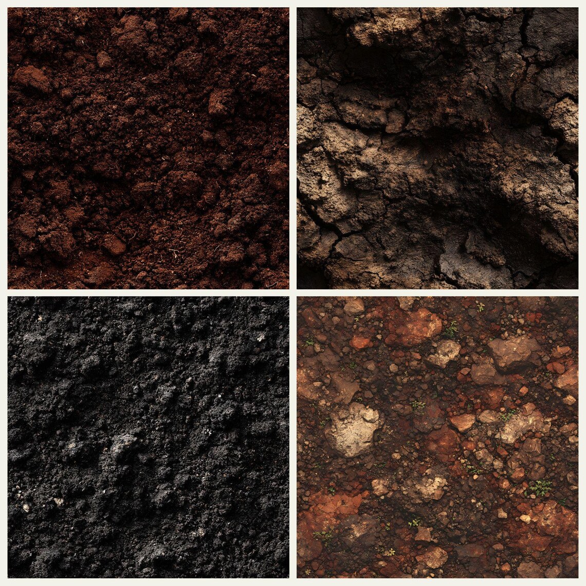 Realistic Dirt Mud Mulch Digital Pattern Seamless Paper Dirt Scrapbook ...