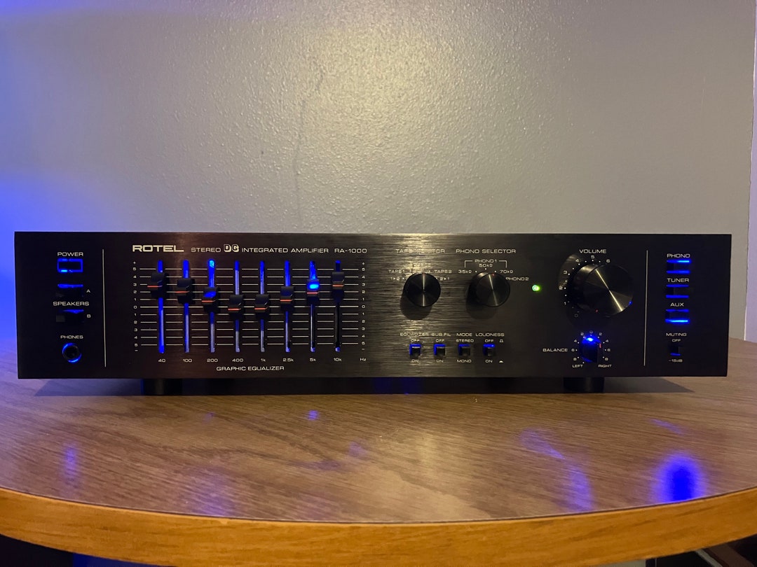 Custom Illuminated 1980 Rotel Stereo Amplifier - Etsy