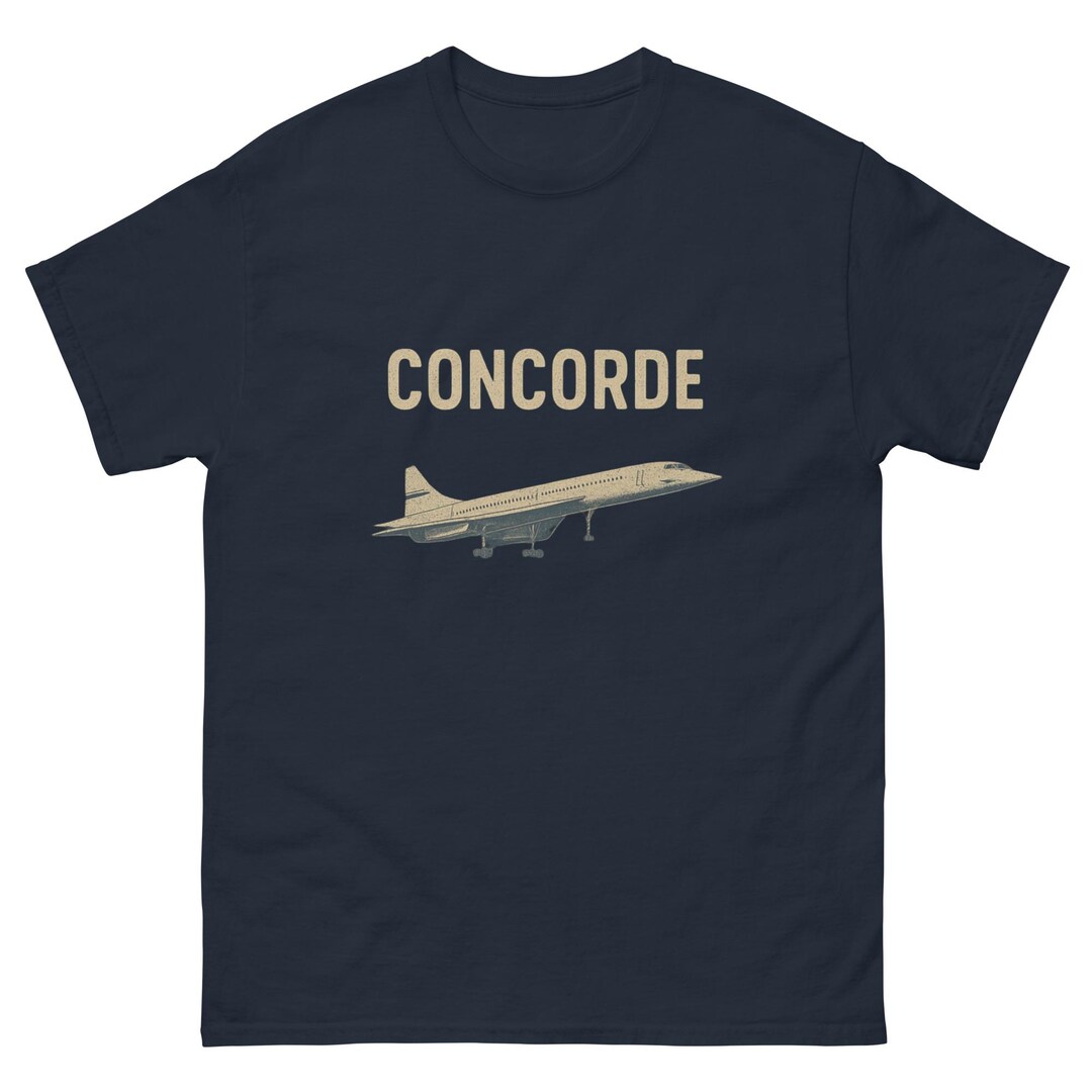 Concorde Iconic Mach 2 Speed of Sound Unisex Classic Tee Supersonic ...