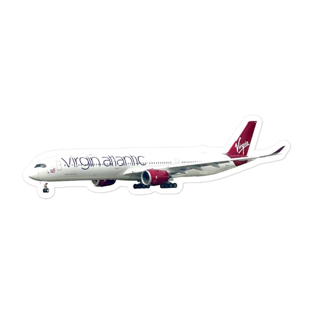 Virgin Atlantic Airbus A350 A350-1000 XWB Bubble-free Stickers Bumper ...