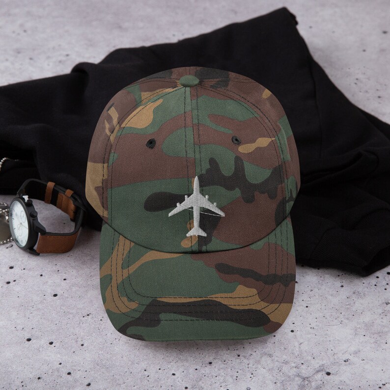 Boeing 747 Jumbo Jet Baseball Cap Hat Pilot Avgeek Plane Spotter ...