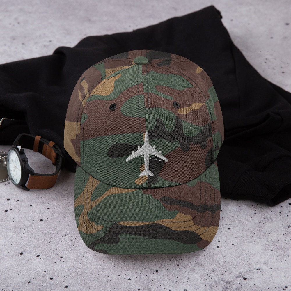 Boeing 747 Jumbo Jet Baseball Cap Hat Pilot Avgeek Plane Spotter ...